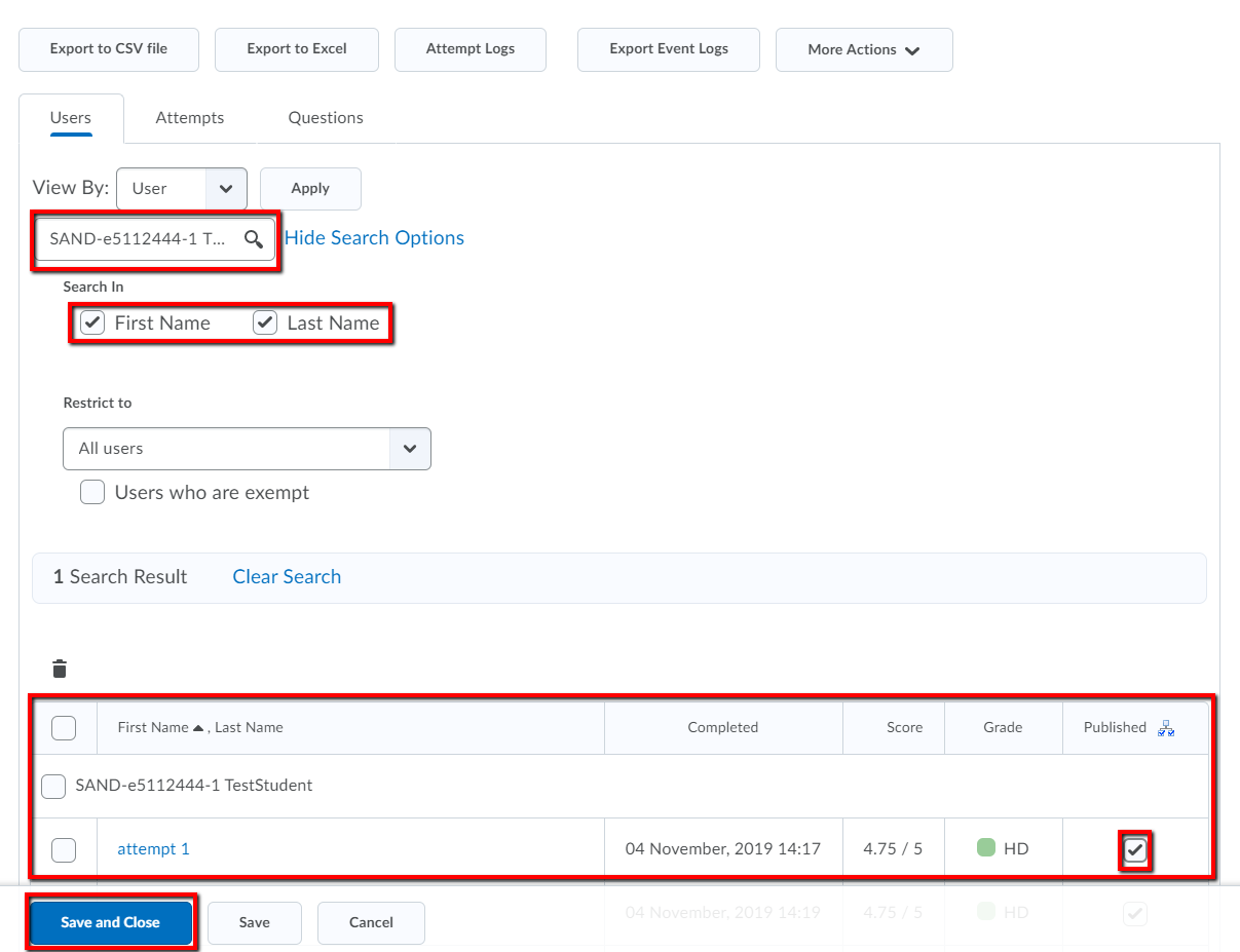 Manage - Submitting a Quiz on Behalf of a Student Manage - Submitting a Quiz on Behalf of a Student