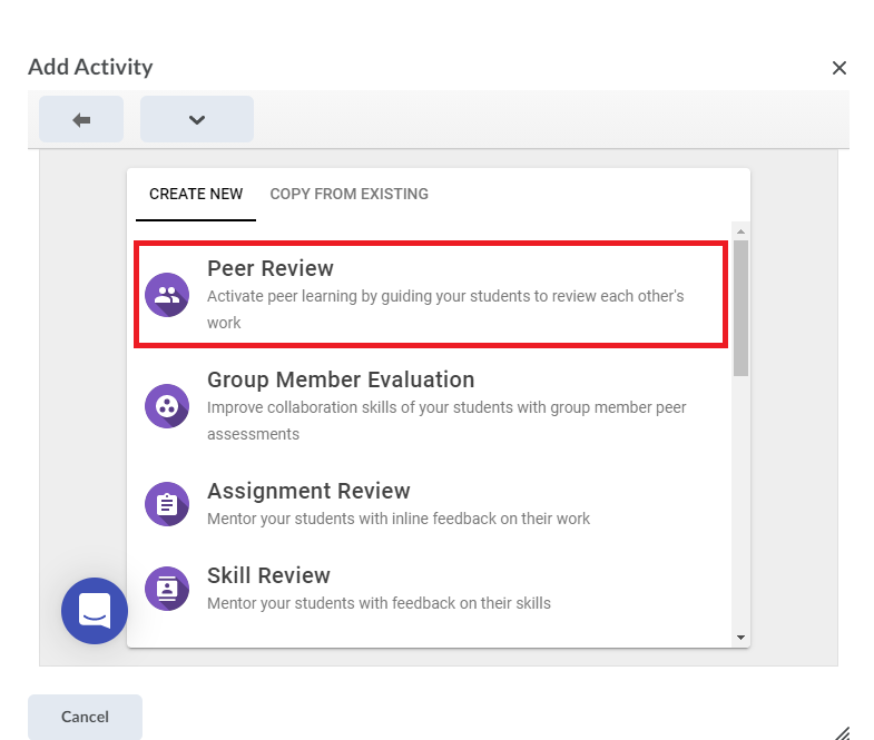 Feedback Fruits - (Peer Review) - Adding a Peer Review to a Learning Space