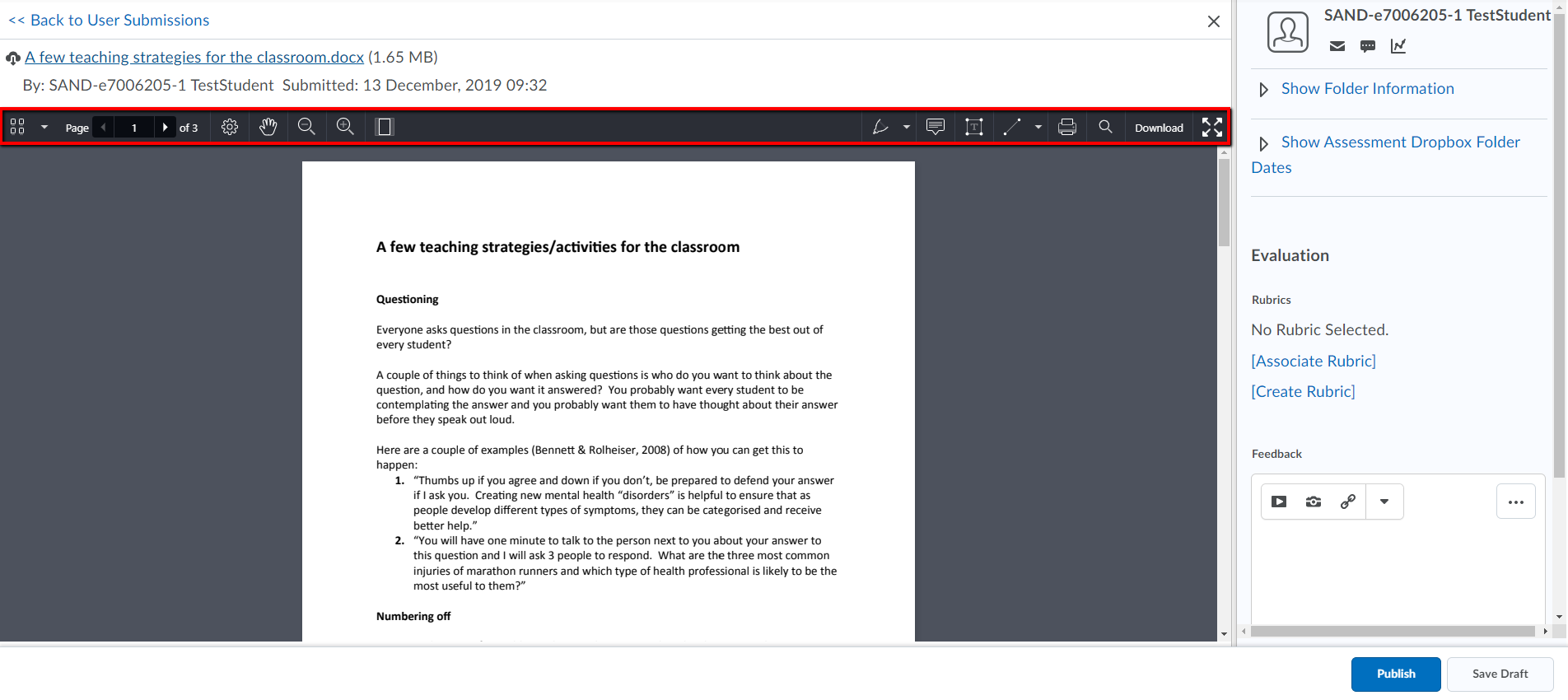 Annotation Tool For Feedback