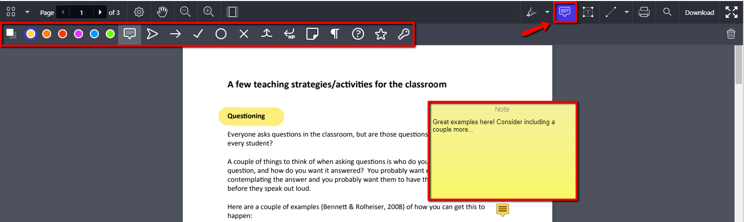 Annotation Tool For Feedback