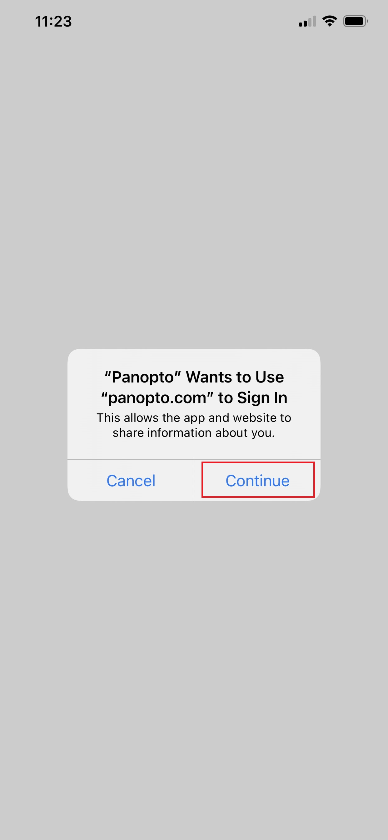 Record - Using the Panopto iPhone App