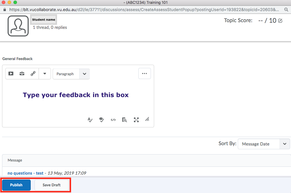 Assessing and Grading Discussions