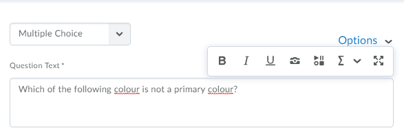 Questions - Creating Multiple Choice Questions