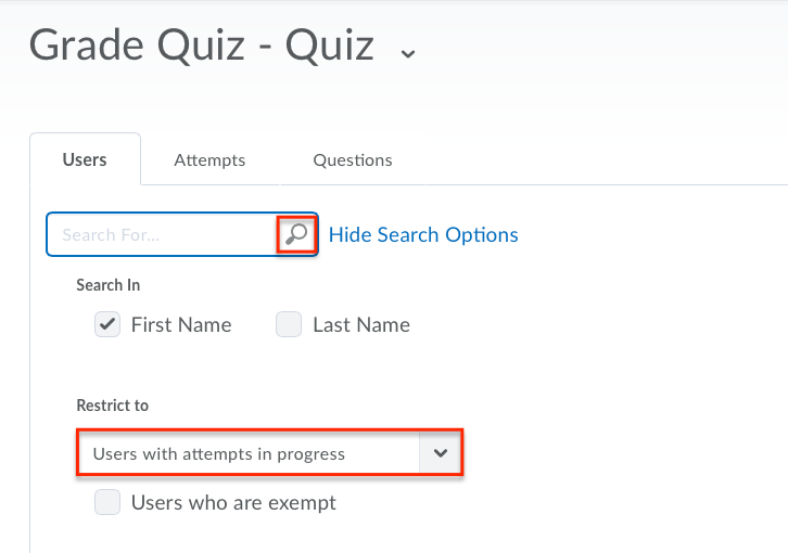 Manage - Submitting a Quiz on Behalf of a Student Manage - Submitting a Quiz on Behalf of a Student