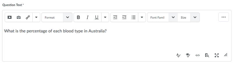 Questions - Creating Matching Questions