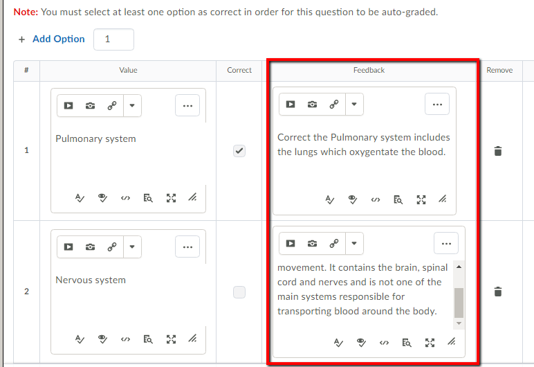 Creating Multi-Select Questions