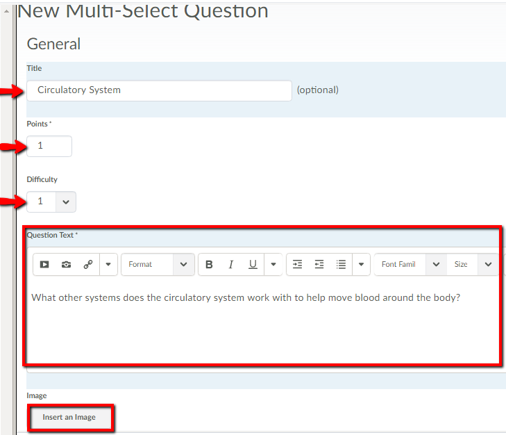 Creating Multi-Select Questions