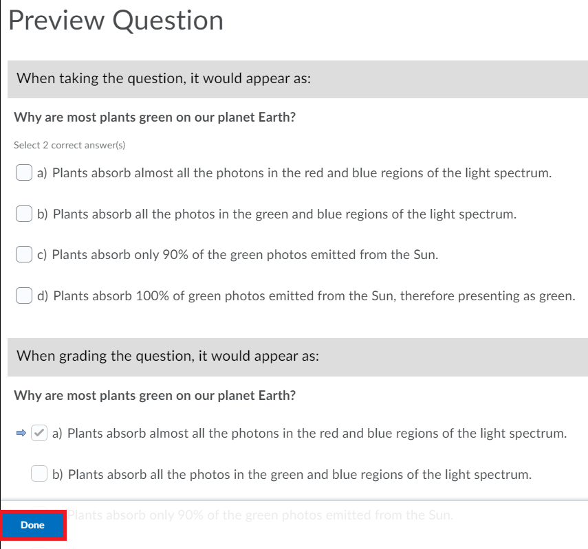 Questions - Creating Multi-Select Questions