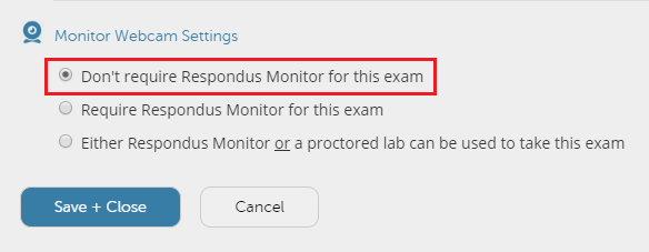 Manage - Respondus Lockdown Browser