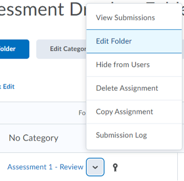 Granting Student Extensions in Assessment Dropbox Folders