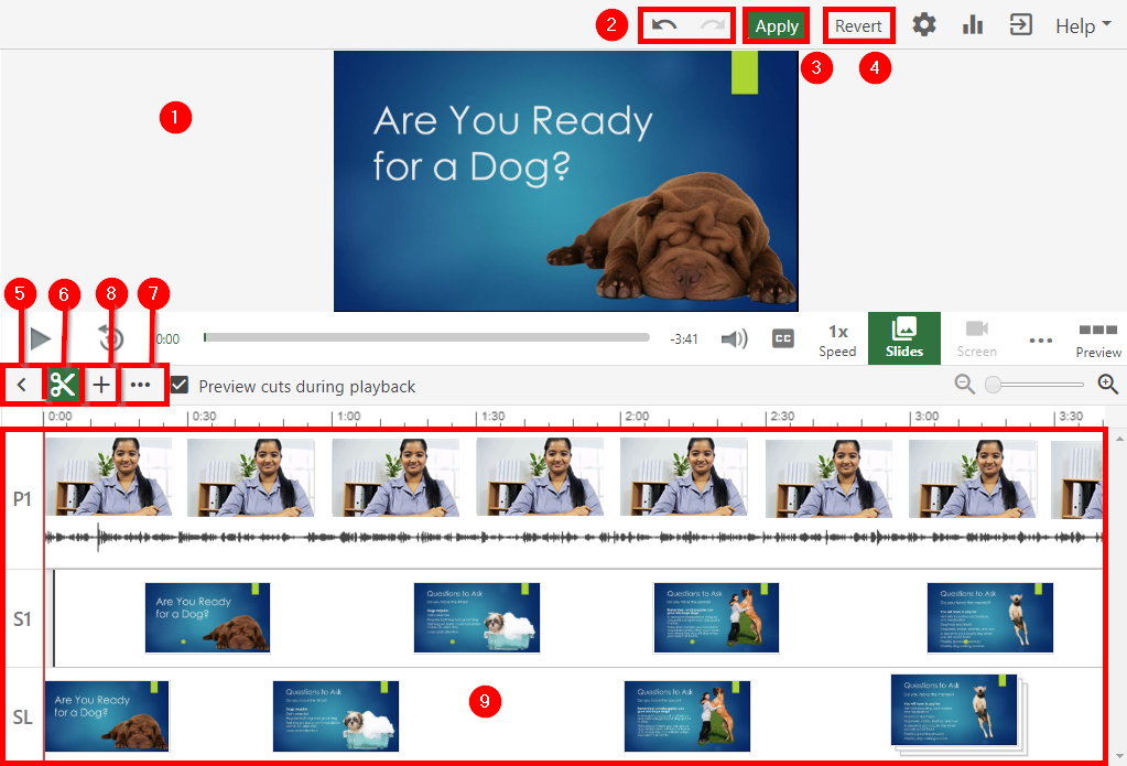 Edit - Using the video editor on Panopto