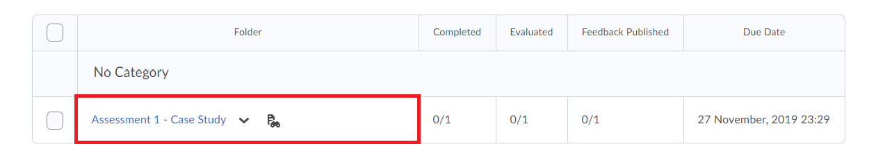 Creating an Assessment Dropbox