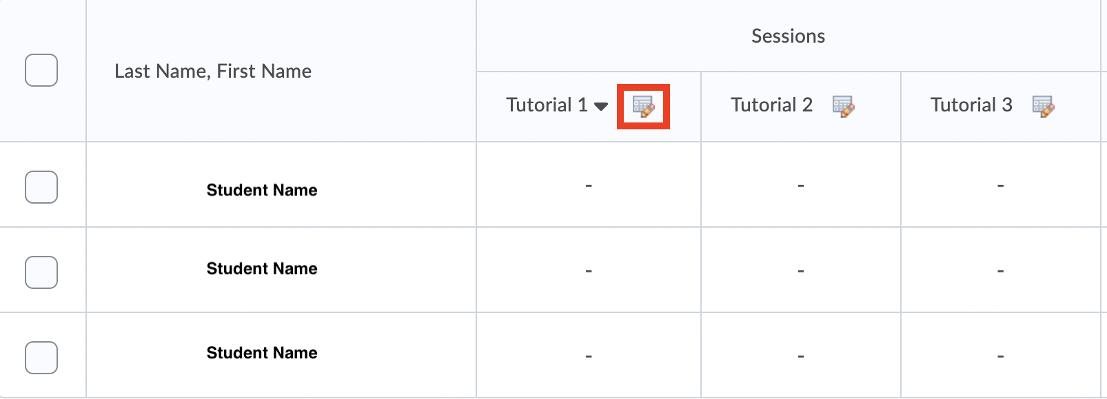 Recording Attendance