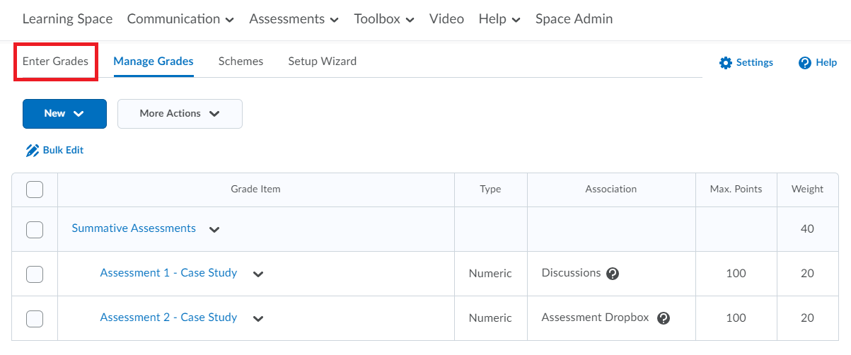 Grading and Publishing to Students