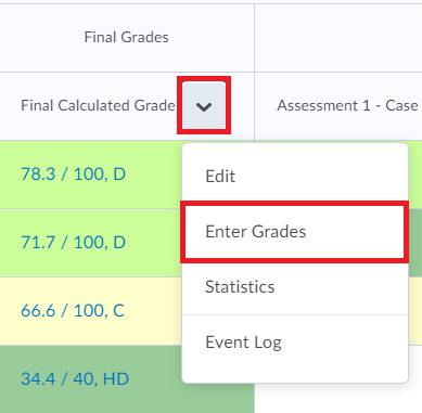 Grading and Publishing to Students
