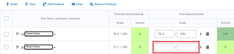 Grading and Publishing to Students